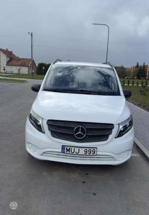 White Mercedes-Benz Vito 2021 in Kaunas, with an engine capacity of 2.00 L and mileage of 190 thousand km for 15000 €, photo 3 on AUTOMOTO.COM.LV