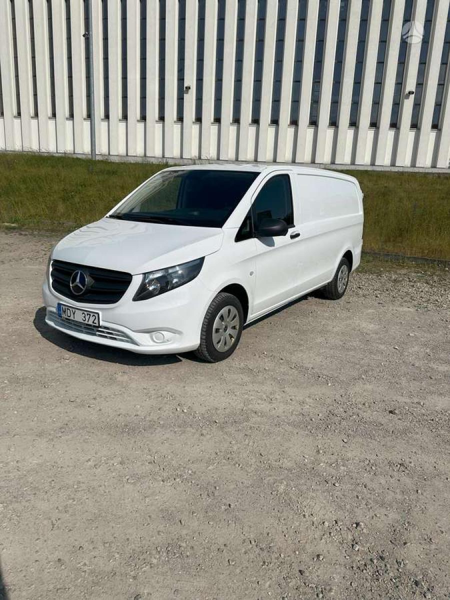 White Mercedes-Benz Vito 2021 in Kaunas, with an engine capacity of 1.95 L and mileage of 41 thousand km for 25300 €, photo 1 on AUTOMOTO.COM.LV