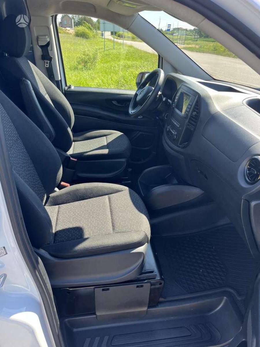 White Mercedes-Benz Vito 2022 in Panevezys, with an engine capacity of 1.95 L and mileage of 160 thousand km for 17500 €, photo 13 on AUTOMOTO.COM.LV