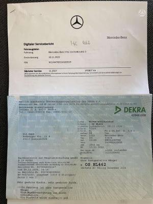 White Mercedes-Benz Vito 2022 in Panevezys, with an engine capacity of 1.95 L and mileage of 160 thousand km for 17500 €, photo 24 on AUTOMOTO.COM.LV