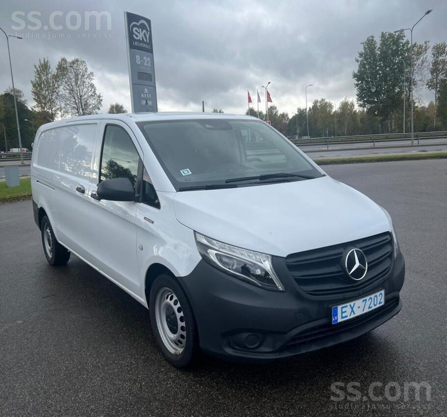 White Mercedes-Benz Vito 2023 in Riga, with an engine capacity of 1.60 L and mileage of 0 thousand km for 29403 €, photo 1 on AUTOMOTO.COM.LV
