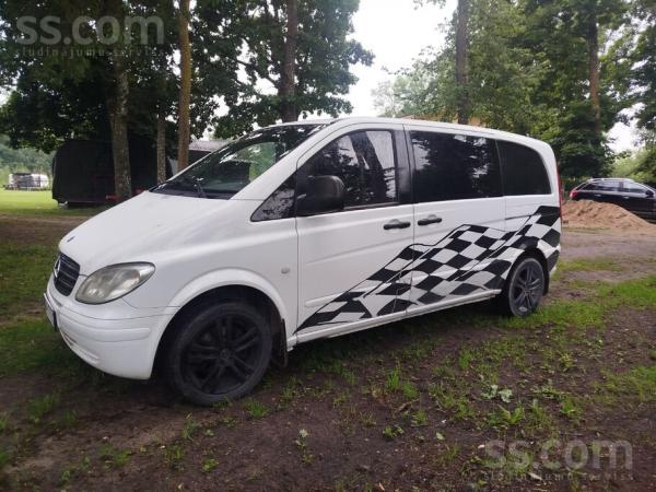 White Mercedes-Benz Vito 2004 in Tukums, with an engine capacity of 2.20 L and mileage of 365 thousand km for 1500 €, photo 1 on AUTOMOTO.COM.LV