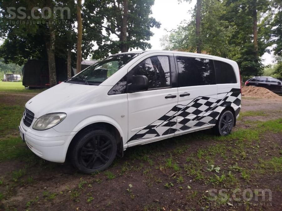 Белый Мерседес Вито 2004 в Тукумс, объемом двигателя 2.20 л и пробегом 365 тыс. км за 1500 €, фото 1 на AUTOMOTO.COM.LV