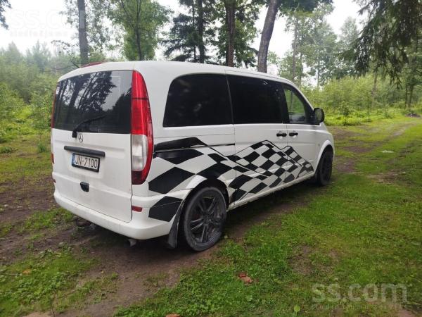 White Mercedes-Benz Vito 2004 in Tukums, with an engine capacity of 2.20 L and mileage of 365 thousand km for 1500 €, photo 3 on AUTOMOTO.COM.LV