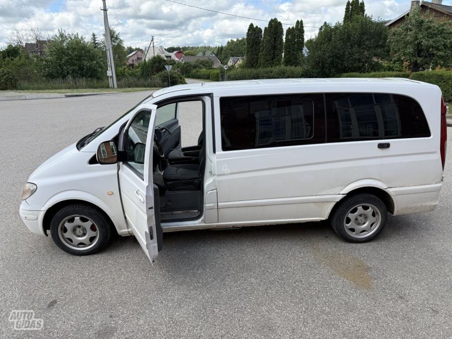 White Mercedes-Benz Vito 2004 in Jonava, with an engine capacity of 2.20 L and mileage of 321 thousand km for 2650 €, photo 14 on AUTOMOTO.COM.LV