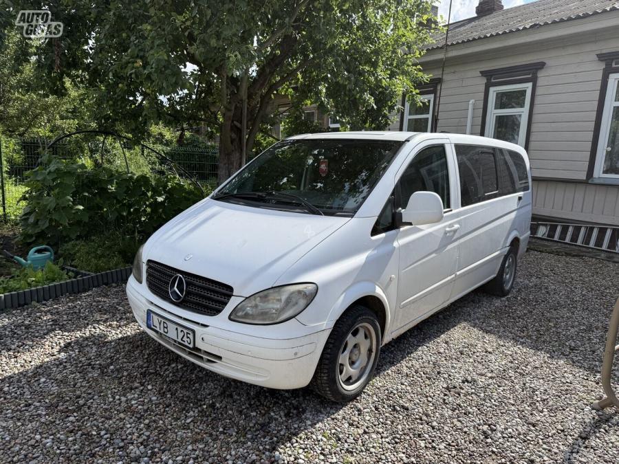 White Mercedes-Benz Vito 2004 in Jonava, with an engine capacity of 2.20 L and mileage of 321 thousand km for 2650 €, photo 19 on AUTOMOTO.COM.LV