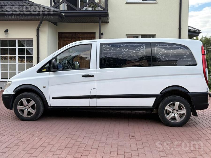 White Mercedes-Benz Vito 2005 in Riga, with an engine capacity of 2.20 L and mileage of 305 thousand km for 2300 €, photo 5 on AUTOMOTO.COM.LV