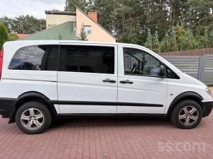White Mercedes-Benz Vito 2005 in Riga, with an engine capacity of 2.20 L and mileage of 305 thousand km for 2300 €, photo 9 on AUTOMOTO.COM.LV