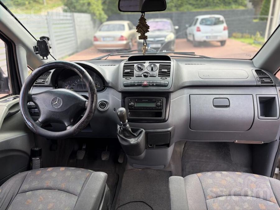 White Mercedes-Benz Vito 2005 in Riga, with an engine capacity of 2.20 L and mileage of 305 thousand km for 2300 €, photo 11 on AUTOMOTO.COM.LV