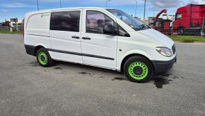 White Mercedes-Benz Vito 2005 in Tallinn, with an engine capacity of 2.10 L and mileage of 332 thousand km for 2350 €, photo 14 on AUTOMOTO.COM.LV