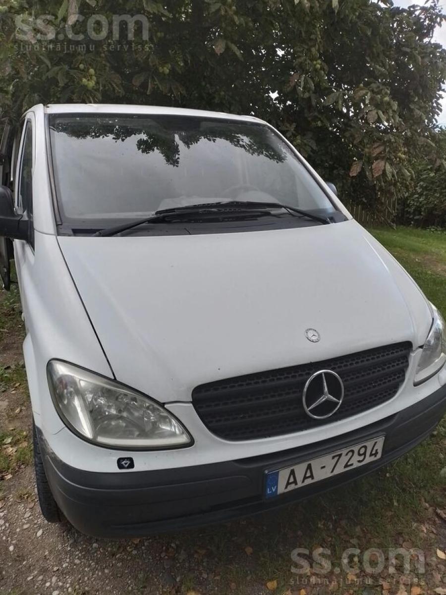 White Mercedes-Benz Vito 2006 in Liepaja, with an engine capacity of 2.20 L and mileage of 417 thousand km for 3100 €, photo 1 on AUTOMOTO.COM.LV