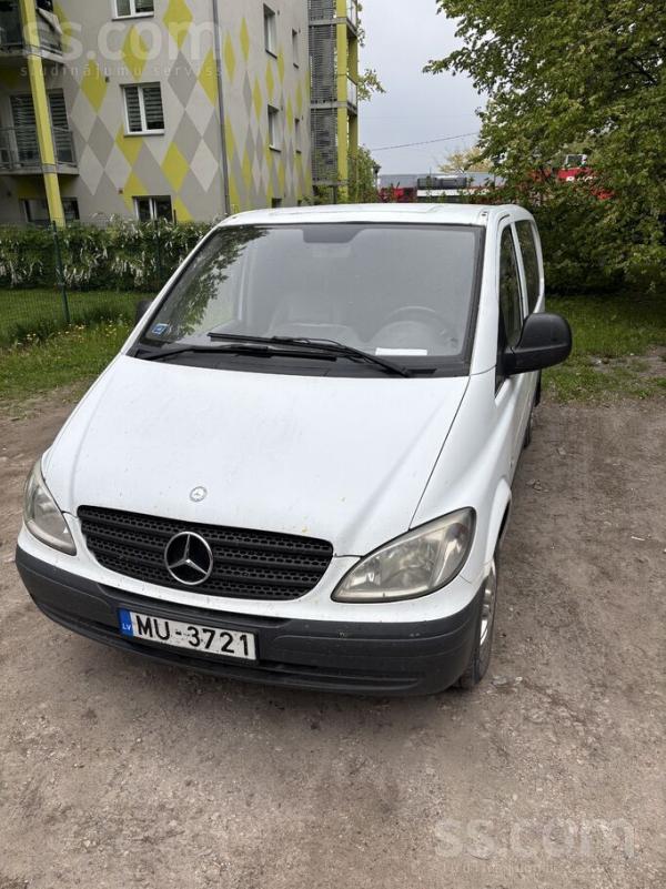 White Mercedes-Benz Vito 2008 in Riga, with an engine capacity of 2.20 L and mileage of 323 thousand km for 13500 €, photo 1 on AUTOMOTO.COM.LV