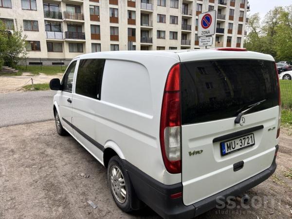White Mercedes-Benz Vito 2008 in Riga, with an engine capacity of 2.20 L and mileage of 323 thousand km for 13500 €, photo 2 on AUTOMOTO.COM.LV