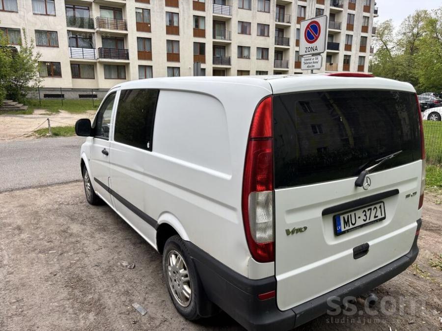 White Mercedes-Benz Vito 2008 in Riga, with an engine capacity of 2.20 L and mileage of 323 thousand km for 2500 €, photo 2 on AUTOMOTO.COM.LV