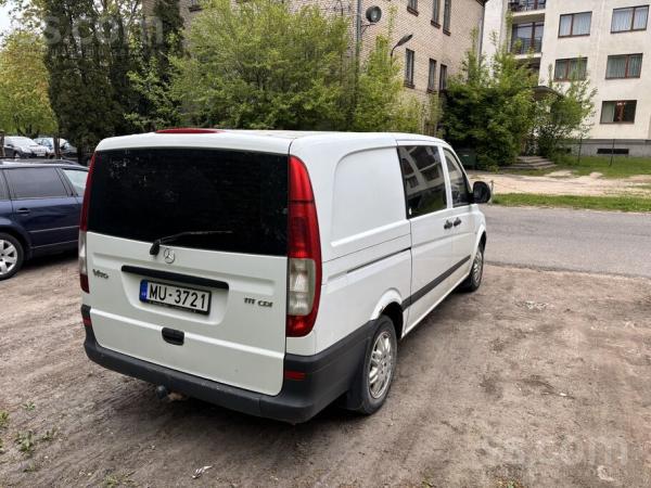 White Mercedes-Benz Vito 2008 in Riga, with an engine capacity of 2.20 L and mileage of 323 thousand km for 13500 €, photo 3 on AUTOMOTO.COM.LV