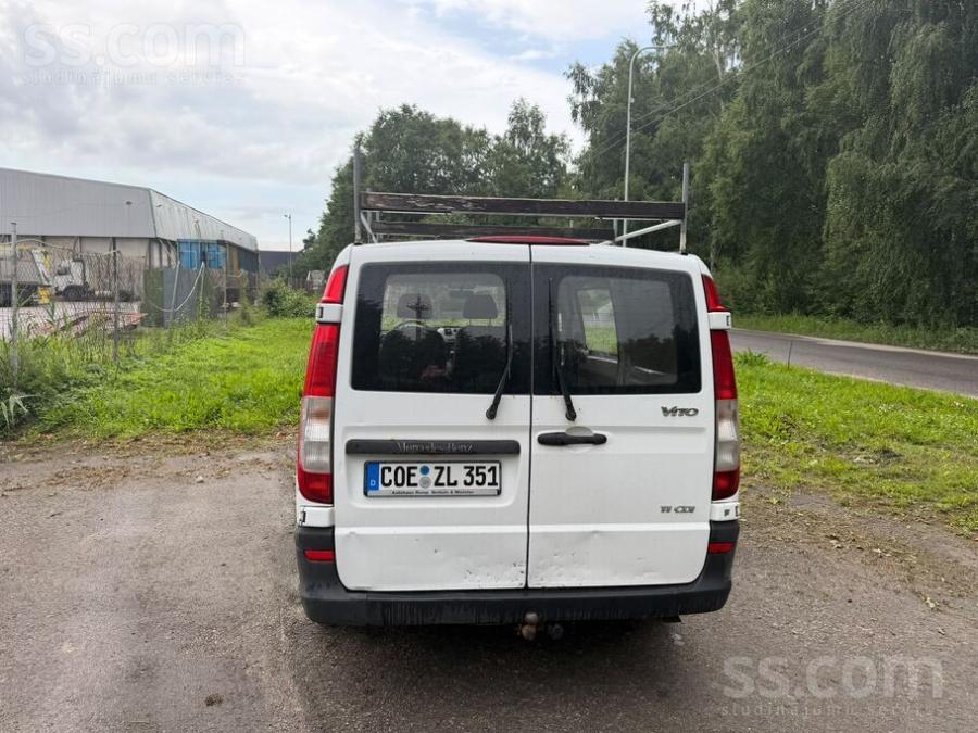 Balts Mercedes-Benz Vito 2009 Rīga, ar dzinēja tilpumu 2.10 L un nobraukumu 242 tūkst. km par 3500 €, foto 5 vietnē AUTOMOTO.COM.LV