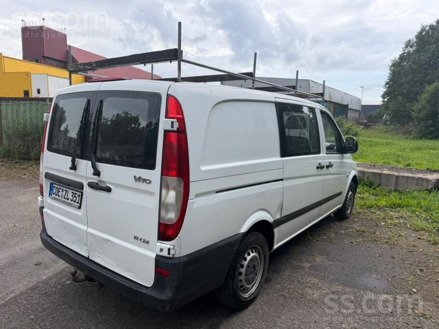 Balts Mercedes-Benz Vito 2009 Rīga, ar dzinēja tilpumu 2.10 L un nobraukumu 242 tūkst. km par 3500 €, foto 6 vietnē AUTOMOTO.COM.LV