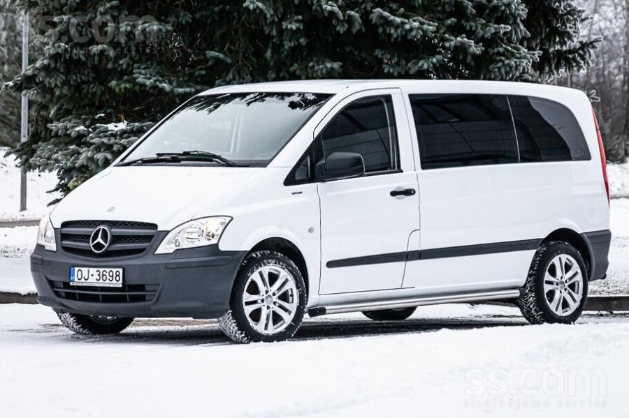White Mercedes-Benz Vito 2010 in Tukums, with an engine capacity of 2.20 L and mileage of 0 thousand km for 8990 €, photo 1 on AUTOMOTO.COM.LV