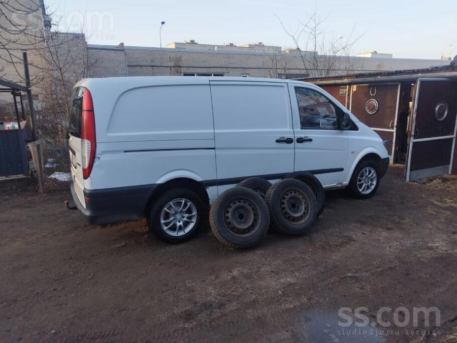 Balts Mercedes-Benz Vito 2010 Rīga, ar dzinēja tilpumu 2.20 L un nobraukumu 442 tūkst. km par 4000 €, foto 14 vietnē AUTOMOTO.COM.LV
