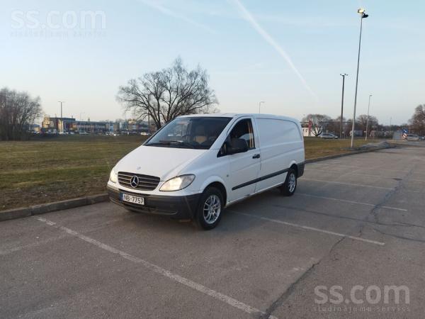 White Mercedes-Benz Vito 2010 in Riga, with an engine capacity of 2.20 L and mileage of 439 thousand km for 4500 €, photo 5 on AUTOMOTO.COM.LV