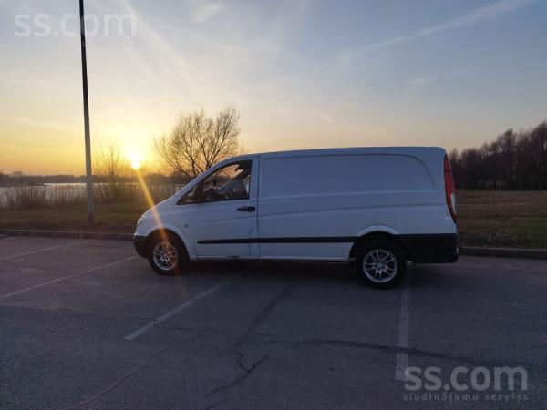 White Mercedes-Benz Vito 2010 in Riga, with an engine capacity of 2.20 L and mileage of 439 thousand km for 4500 €, photo 6 on AUTOMOTO.COM.LV