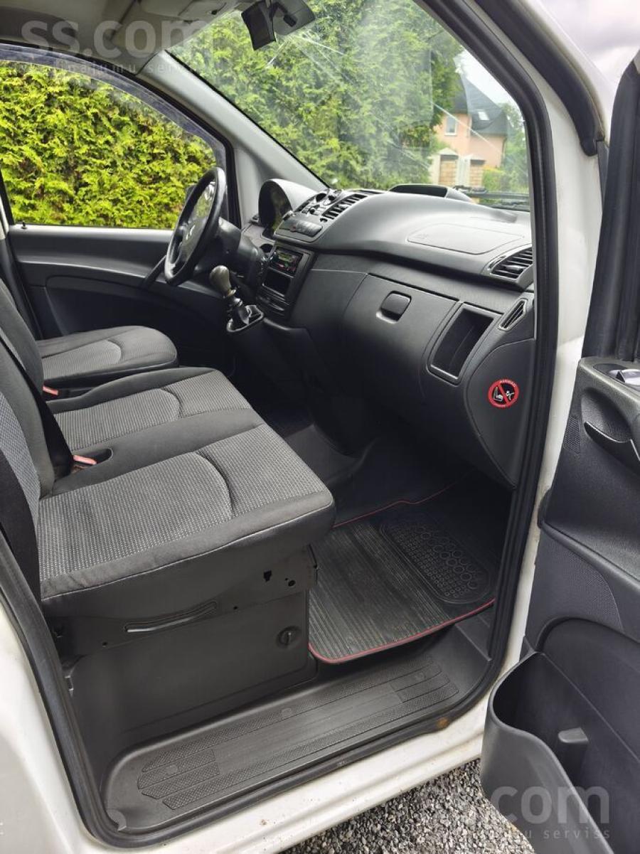 White Mercedes-Benz Vito 2011 in Riga, with an engine capacity of 2.20 L and mileage of 0 thousand km for 4500 €, photo 8 on AUTOMOTO.COM.LV