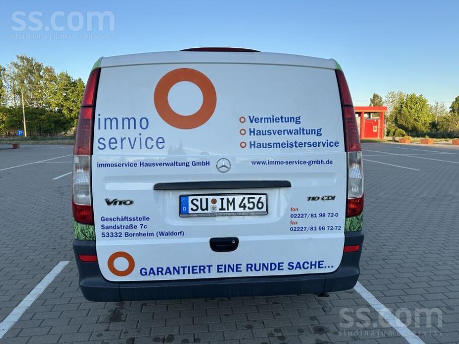 Balts Mercedes-Benz Vito 2011 Rīga, ar dzinēja tilpumu 2.20 L un nobraukumu 320 tūkst. km par 4500 €, foto 7 vietnē AUTOMOTO.COM.LV