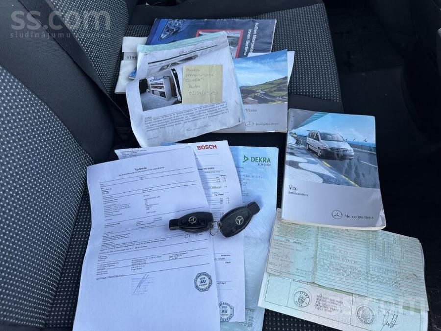 Balts Mercedes-Benz Vito 2011 Rīga, ar dzinēja tilpumu 2.20 L un nobraukumu 320 tūkst. km par 4500 €, foto 26 vietnē AUTOMOTO.COM.LV