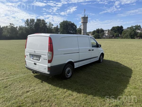 Mercedes-Benz Vito 2011 in Liepaja on AUTOMOTO.COM.LV White Mercedes-Benz Vito 2011 in Liepaja, with an engine capacity of 2.20 L and mileage of 362 thousand km for 3750 €, photo 4 on AUTOMOTO.COM.LV