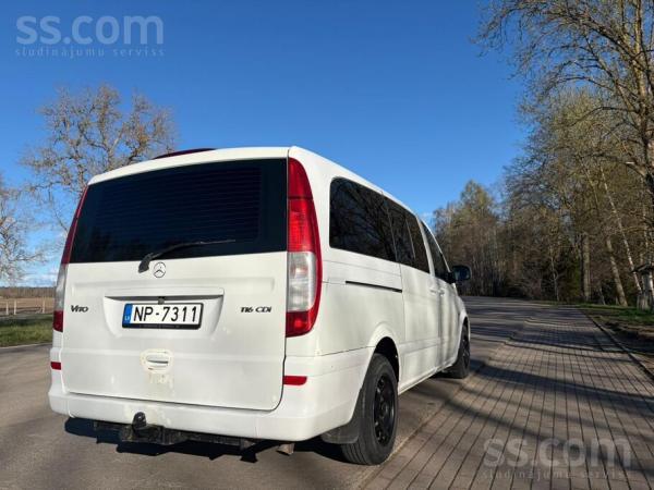 White Mercedes-Benz Vito 2013 in Ogre, with an engine capacity of 2.10 L and mileage of 314 thousand km for 6500 €, photo 5 on AUTOMOTO.COM.LV