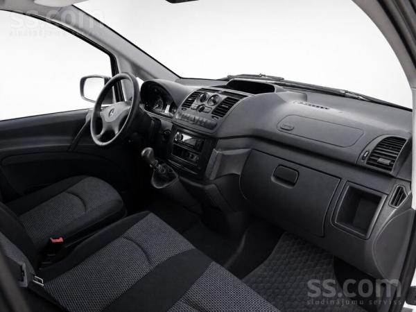 White Mercedes-Benz Vito 2013 in Riga, with an engine capacity of 2.20 L and mileage of 223 thousand km for 7900 €, photo 9 on AUTOMOTO.COM.LV