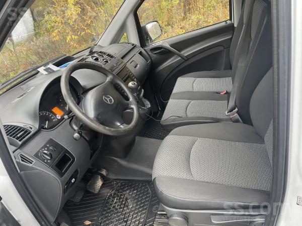 White Mercedes-Benz Vito 2014 in Jelgava, with an engine capacity of 2.20 L and mileage of 320 thousand km for 5999 €, photo 6 on AUTOMOTO.COM.LV
