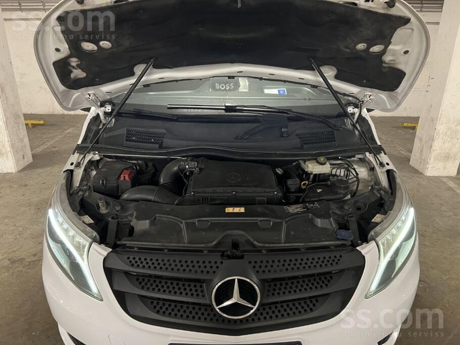 White Mercedes-Benz Vito 2015 in Liepaja, with an engine capacity of 2.20 L and mileage of 275 thousand km for 17950 €, photo 6 on AUTOMOTO.COM.LV