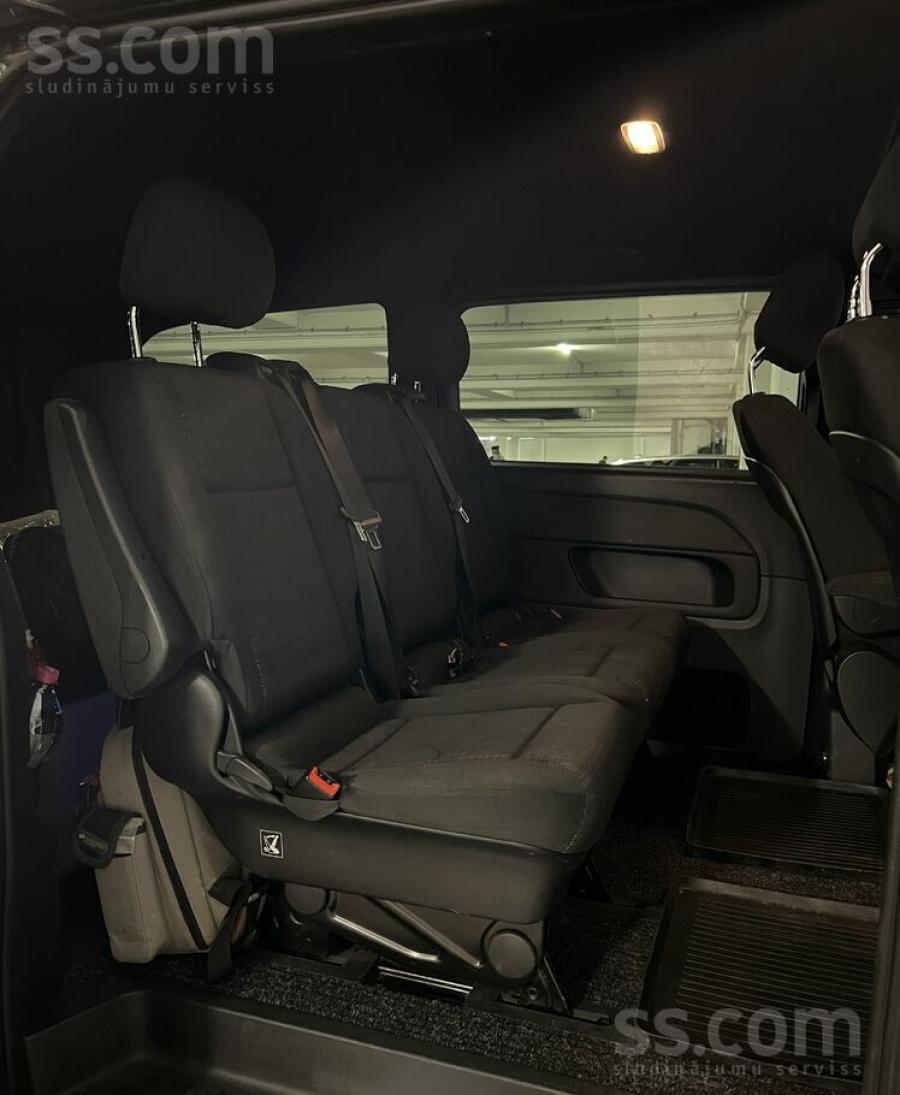 White Mercedes-Benz Vito 2015 in Liepaja, with an engine capacity of 2.20 L and mileage of 275 thousand km for 17950 €, photo 12 on AUTOMOTO.COM.LV