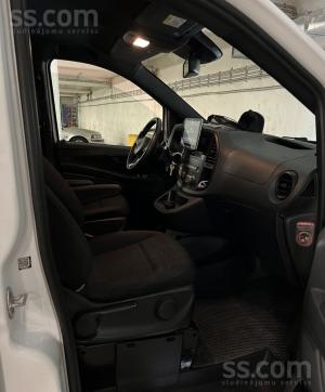 White Mercedes-Benz Vito 2015 in Liepaja, with an engine capacity of 2.20 L and mileage of 275 thousand km for 17950 €, photo 13 on AUTOMOTO.COM.LV