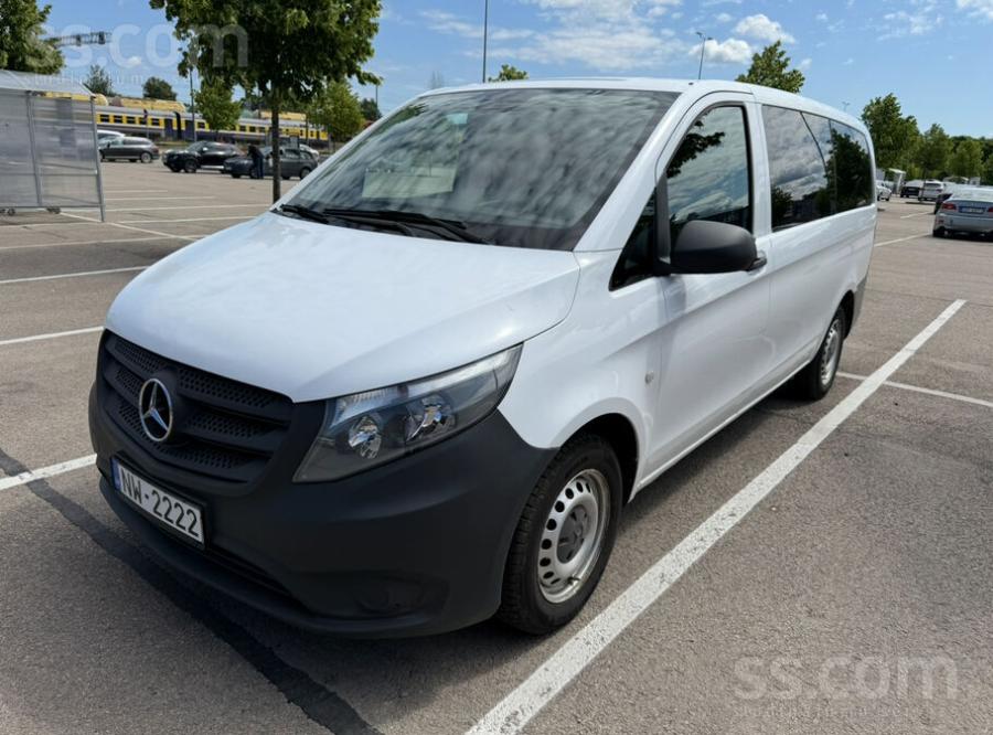 Белый Мерседес Вито 2016 в Рига, объемом двигателя 1.60 л и пробегом 190 тыс. км за 13700 €, фото 1 на AUTOMOTO.COM.LV