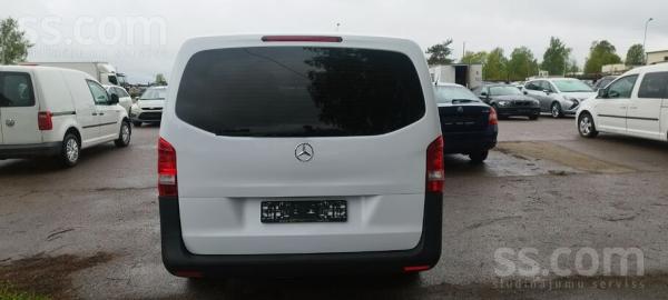 White Mercedes-Benz Vito 2016 in Riga, with an engine capacity of 2.20 L and mileage of 0 thousand km for 11500 €, photo 5 on AUTOMOTO.COM.LV