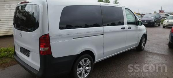 White Mercedes-Benz Vito 2016 in Riga, with an engine capacity of 2.20 L and mileage of 0 thousand km for 11500 €, photo 6 on AUTOMOTO.COM.LV