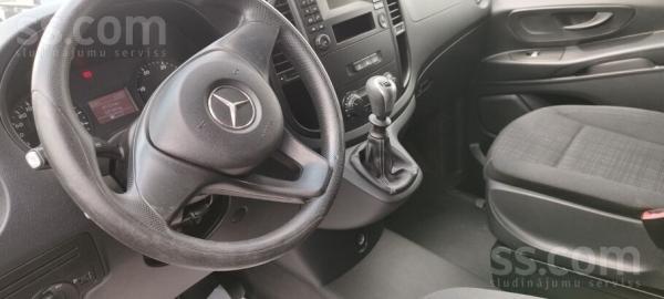 White Mercedes-Benz Vito 2016 in Riga, with an engine capacity of 2.20 L and mileage of 0 thousand km for 11500 €, photo 10 on AUTOMOTO.COM.LV