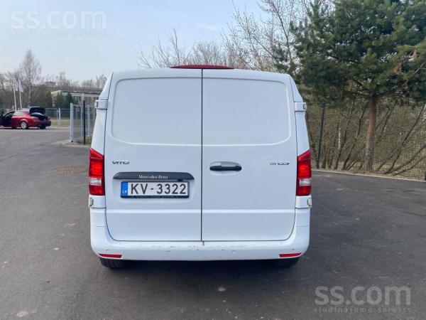 White Mercedes-Benz Vito 2017 in Daugavpils, with an engine capacity of 1.60 L and mileage of 197 thousand km for 10900 €, photo 7 on AUTOMOTO.COM.LV