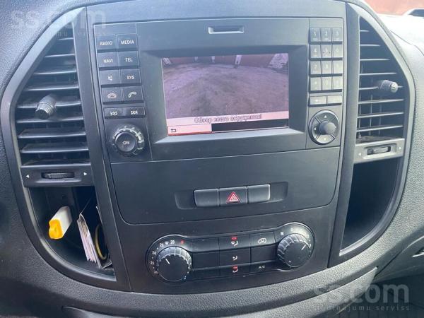 White Mercedes-Benz Vito 2017 in Daugavpils, with an engine capacity of 1.60 L and mileage of 197 thousand km for 10900 €, photo 8 on AUTOMOTO.COM.LV