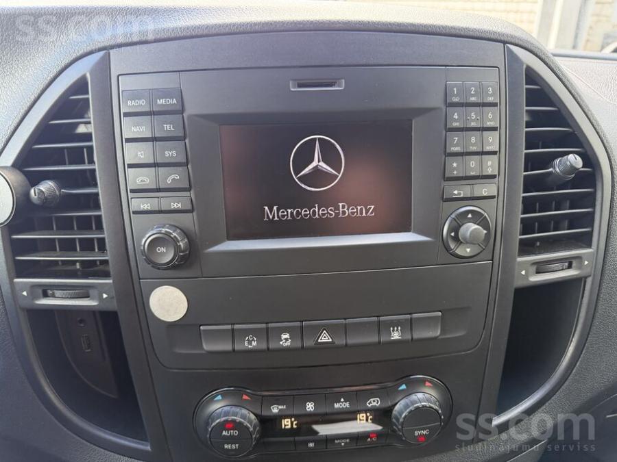White Mercedes-Benz Vito 2017 in Rezekne, with an engine capacity of 2.20 L and mileage of 368 thousand km for 12100 €, photo 11 on AUTOMOTO.COM.LV