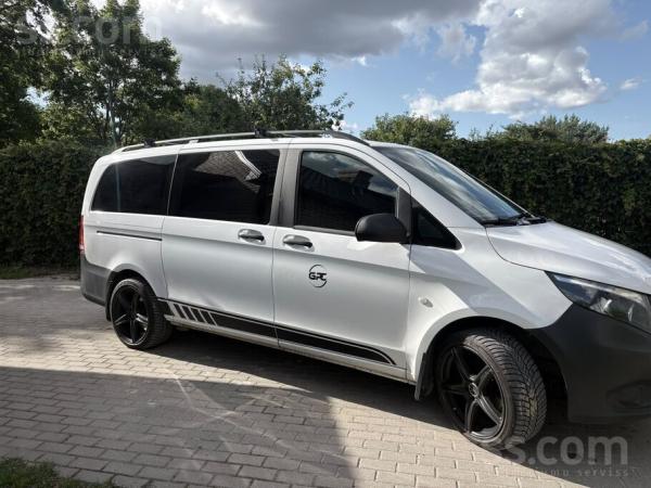 White Mercedes-Benz Vito 2017 in Riga, with an engine capacity of 2.20 L and mileage of 372 thousand km for 11900 €, photo 1 on AUTOMOTO.COM.LV