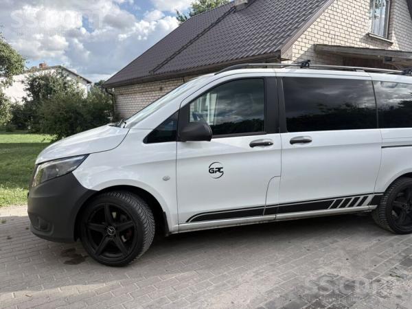 White Mercedes-Benz Vito 2017 in Riga, with an engine capacity of 2.20 L and mileage of 372 thousand km for 11900 €, photo 5 on AUTOMOTO.COM.LV
