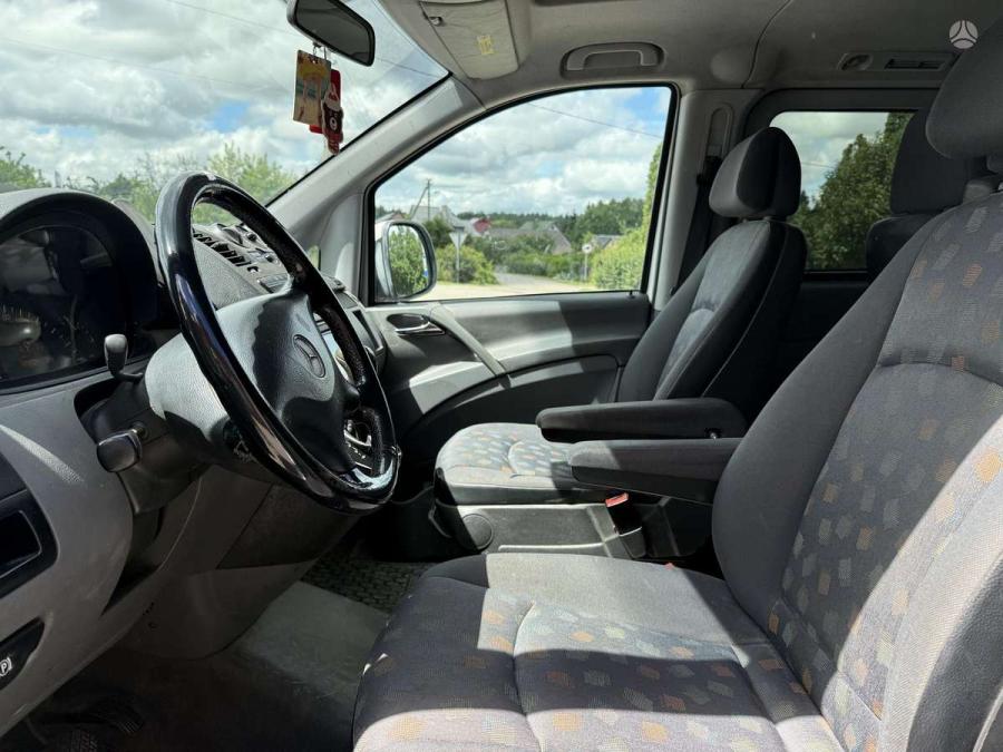 White Mercedes-Benz Vito 2005 in Jonava, with an engine capacity of 2.20 L and mileage of 322 thousand km for 2150 €, photo 11 on AUTOMOTO.COM.LV