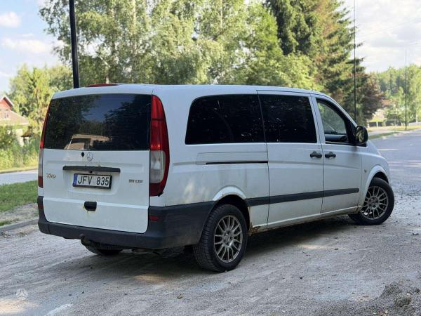 White Mercedes-Benz Vito 2007 in Vilnius, with an engine capacity of 2.15 L and mileage of 372 thousand km for 2450 €, photo 2 on AUTOMOTO.COM.LV