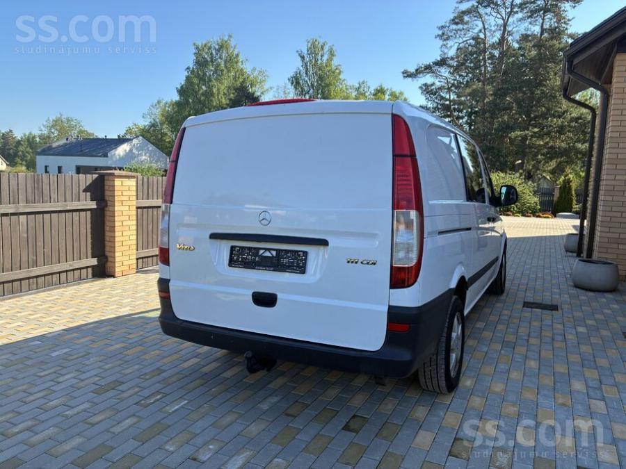 White Mercedes-Benz Vito 2008 in Riga, with an engine capacity of 2.20 L and mileage of 0 thousand km for 5900 €, photo 5 on AUTOMOTO.COM.LV