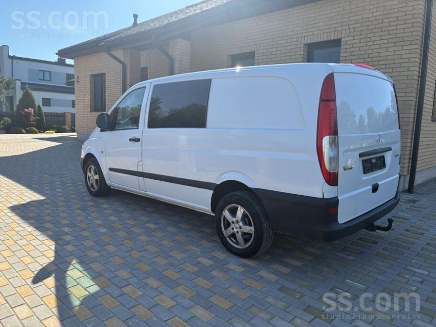 White Mercedes-Benz Vito 2008 in Riga, with an engine capacity of 2.20 L and mileage of 0 thousand km for 5900 €, photo 9 on AUTOMOTO.COM.LV
