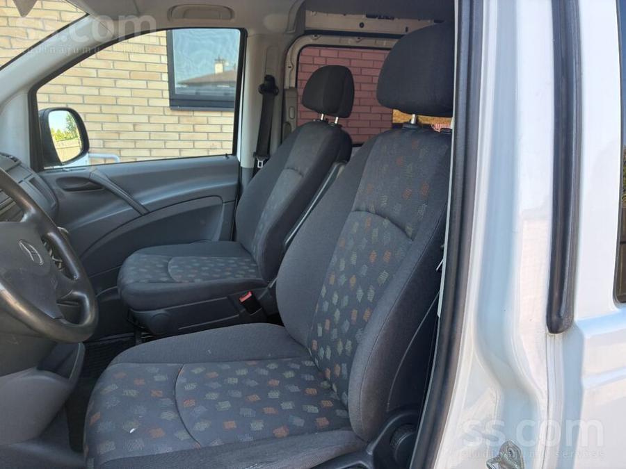 White Mercedes-Benz Vito 2008 in Riga, with an engine capacity of 2.20 L and mileage of 0 thousand km for 5900 €, photo 12 on AUTOMOTO.COM.LV
