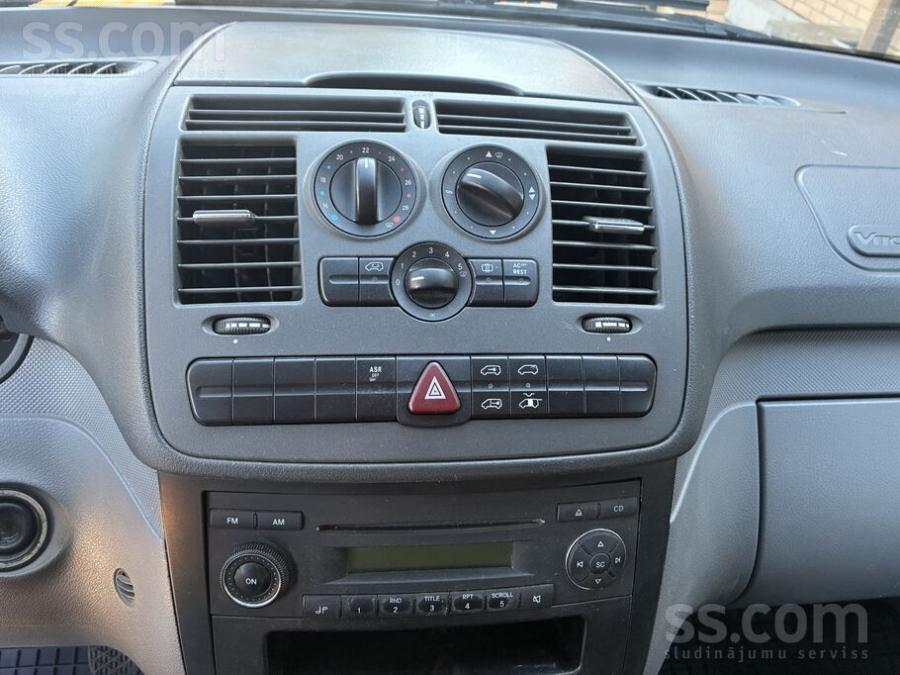White Mercedes-Benz Vito 2008 in Riga, with an engine capacity of 2.20 L and mileage of 0 thousand km for 5900 €, photo 13 on AUTOMOTO.COM.LV